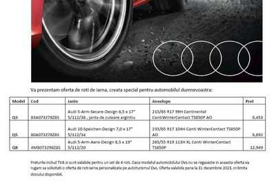 CARDINAL MOTORS CONSTANTA SRL. | Oferta roti iarna